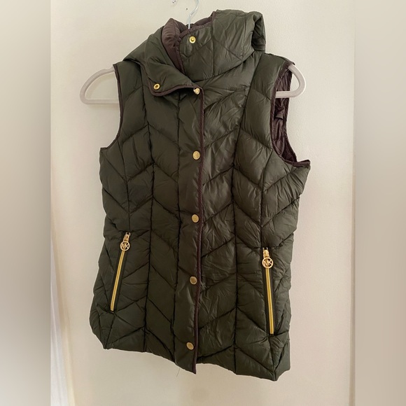 MICHAEL Michael Kors | Jackets & Coats | Michael Kors Greengold Puffer Vest Xs | Poshmark